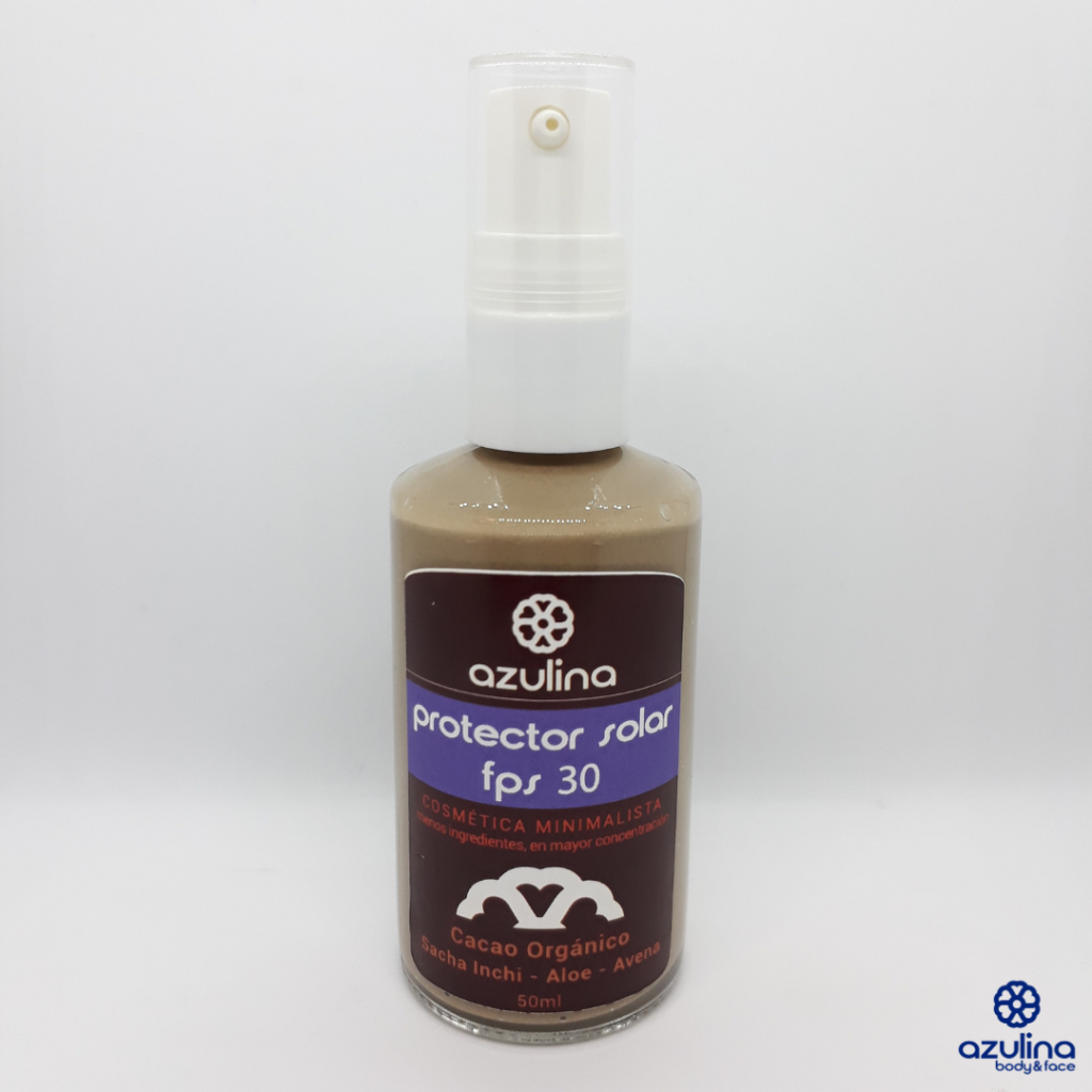 Protector Solar Natural Cacao | Con Sacha Inchi, Aloe y Avena